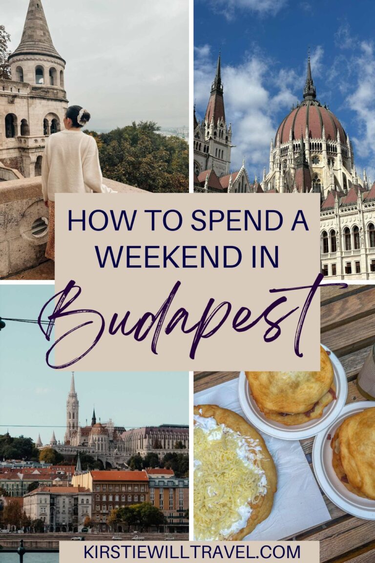 The best 3 day Budapest itinerary (Budapest weekend guide) - Kirstie ...
